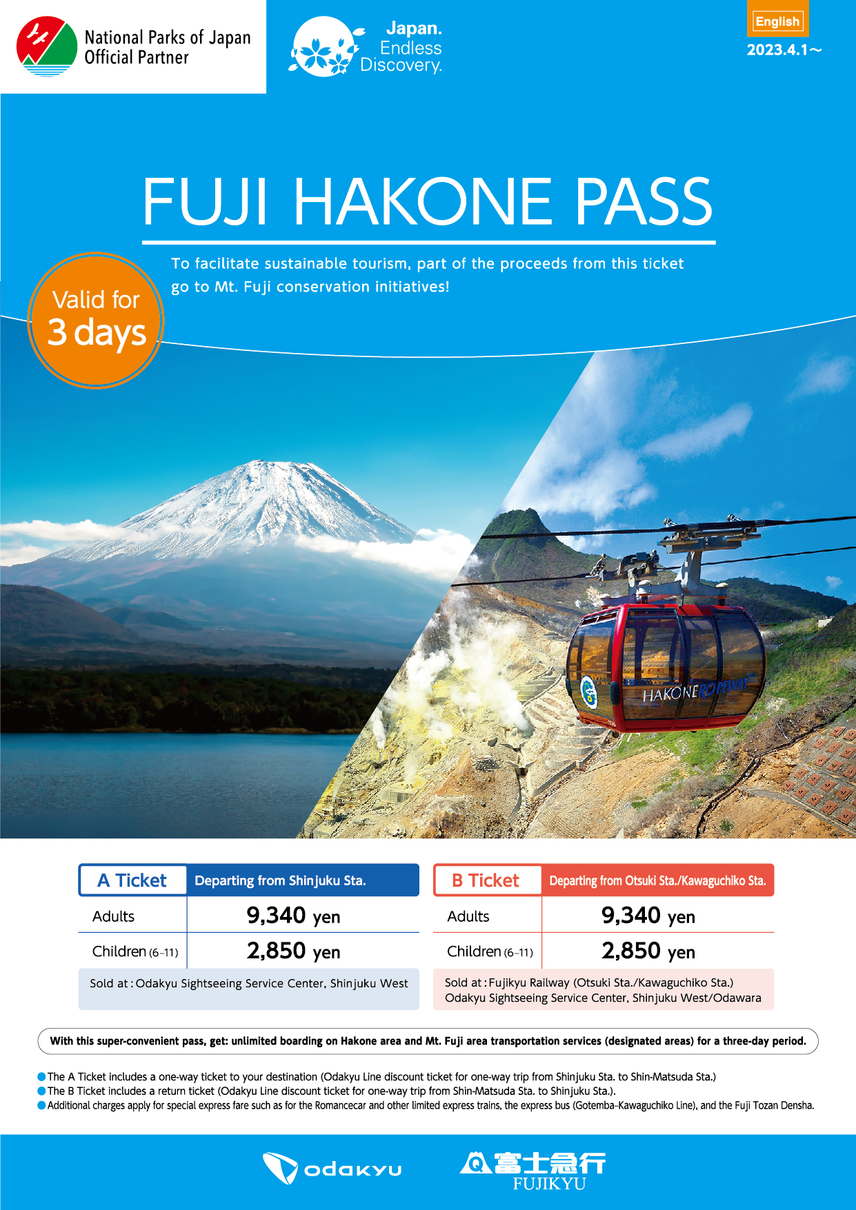 Fuji Hakone Pass - Odakyu Railway: Connecting Shinjuku, Hakone and Enoshima